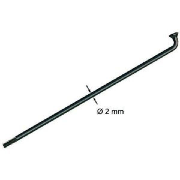 Branded Spokes Nirosta Stainless Steel 2mm Black
